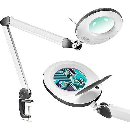 Amazon.com: Magnifying Glass with Light, EOOKU 3-in-1 Magnifying Desk ...