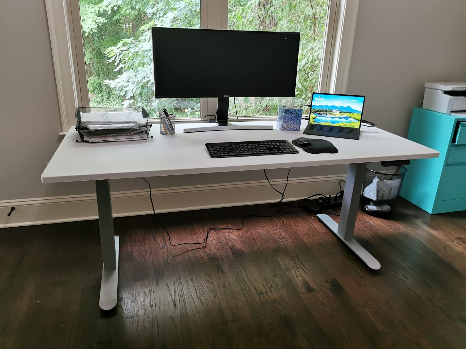 $26/mo - Finance FinerCrafts Standing Desk 71 x 32 Inches 3-Stage Dual ...