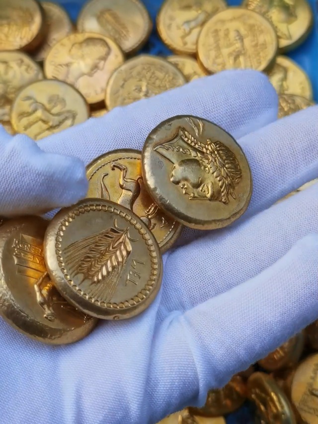 Watch Thickened Ancient Greek Replica Coins Vintage Coins Brass on ...