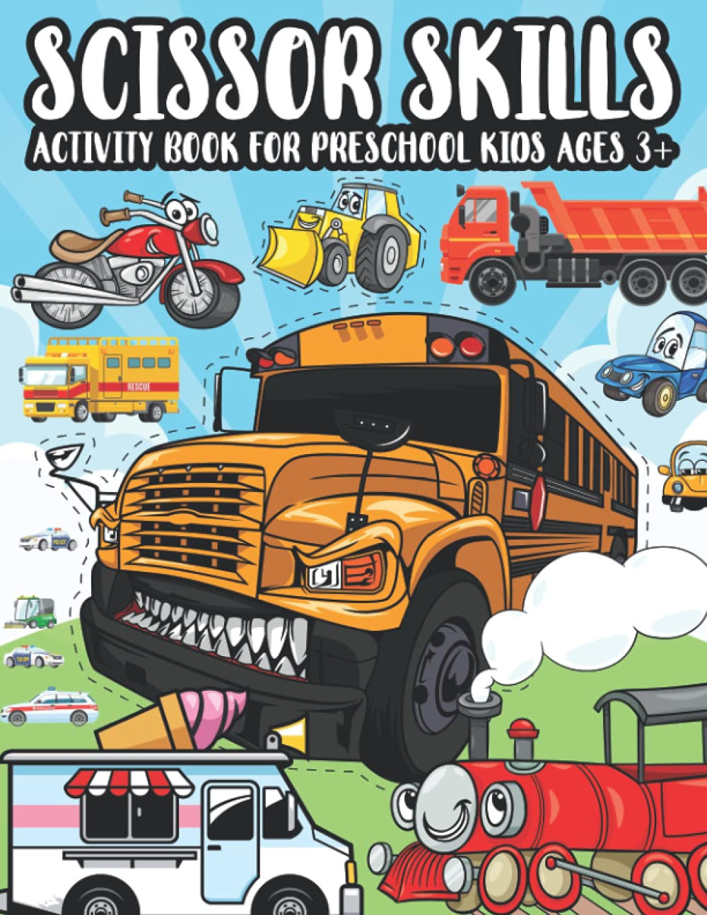 Buy Scissor Skills Activity Book For Preschool Kids Ages 3+: Scissor ...