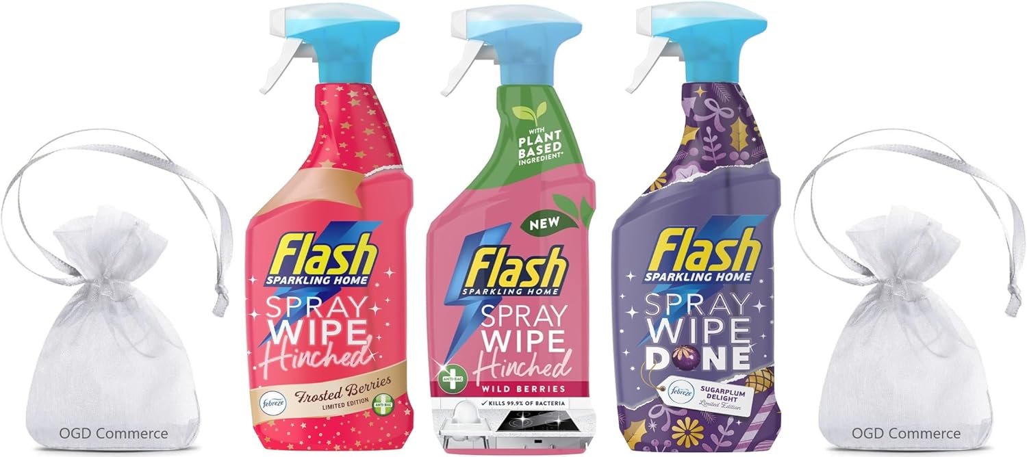 Flash All Purpose cleaning Spray, 800ml, Pack of 3 Scent: Antibacterial ...