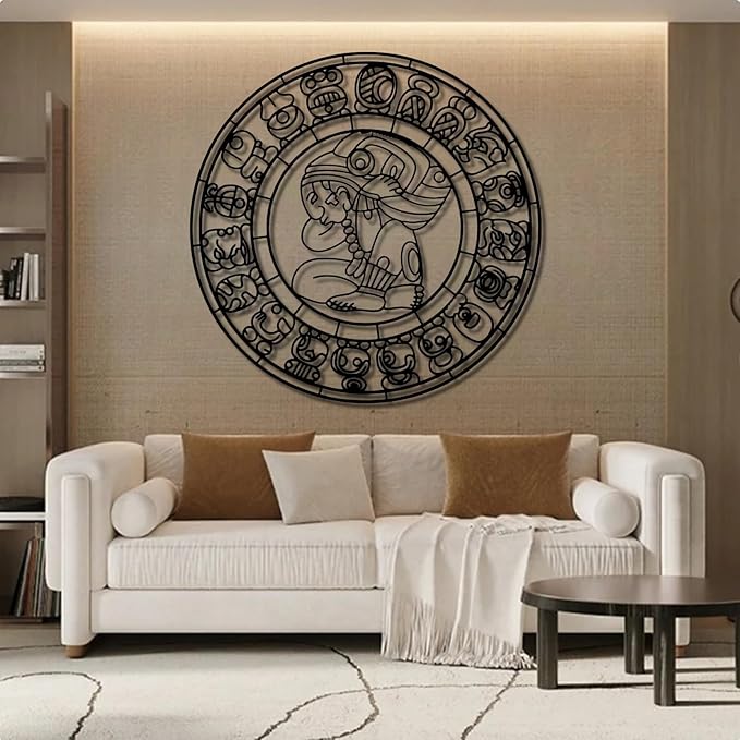Amazon.com: KingGenius Mayan Metal Wall Decor,Maya symbols,Christmas ...