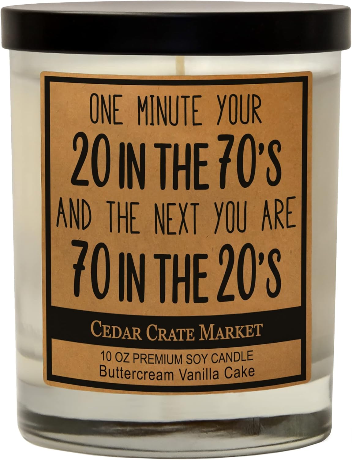 Amazon.com: 70th Birthday Candles Gifts - 70 in The 20's - Happy ...