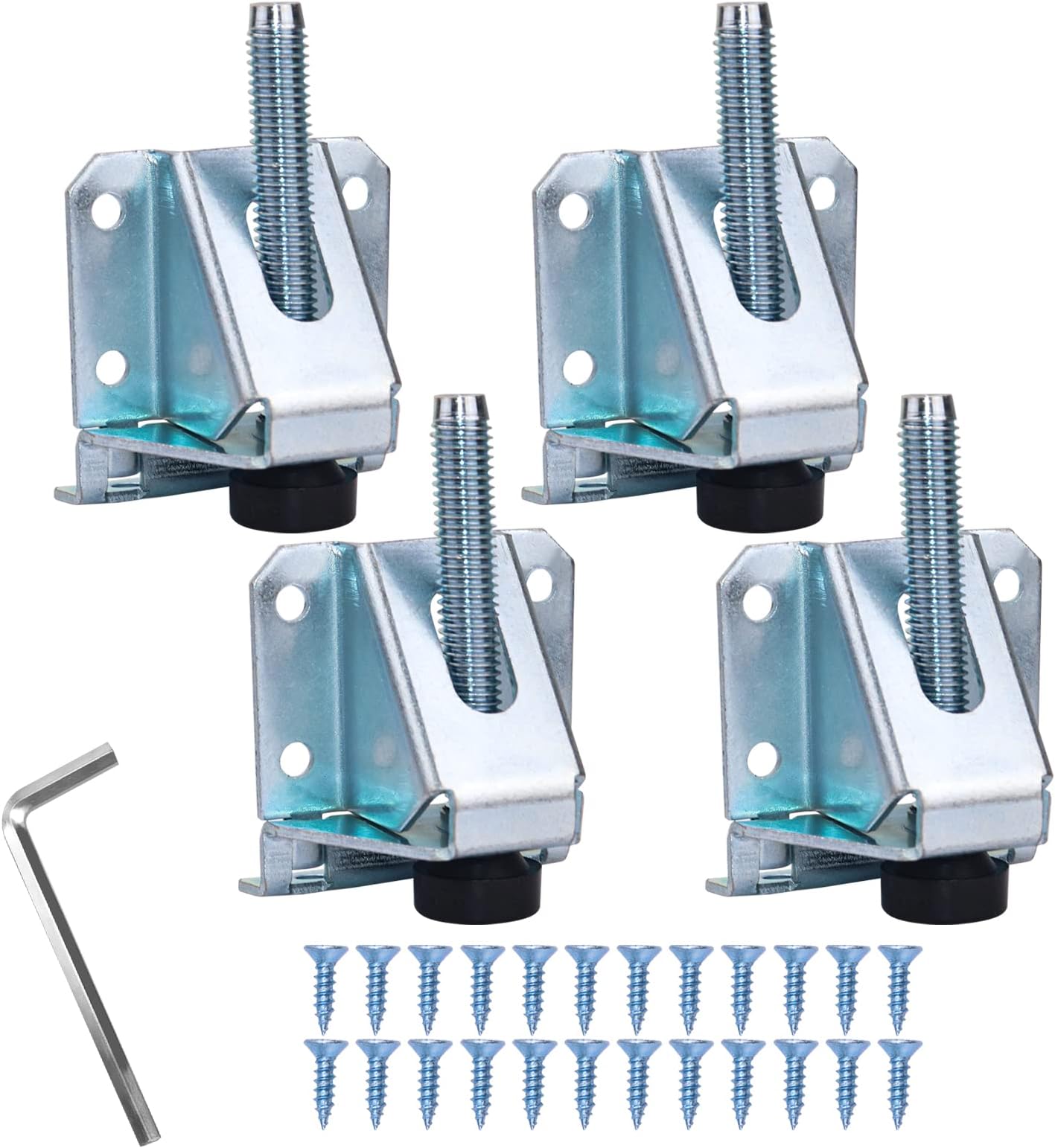 Amazon.com: LLHQAMT Adjustable Legs, Pack-4 Cabinet Levels, Black ...