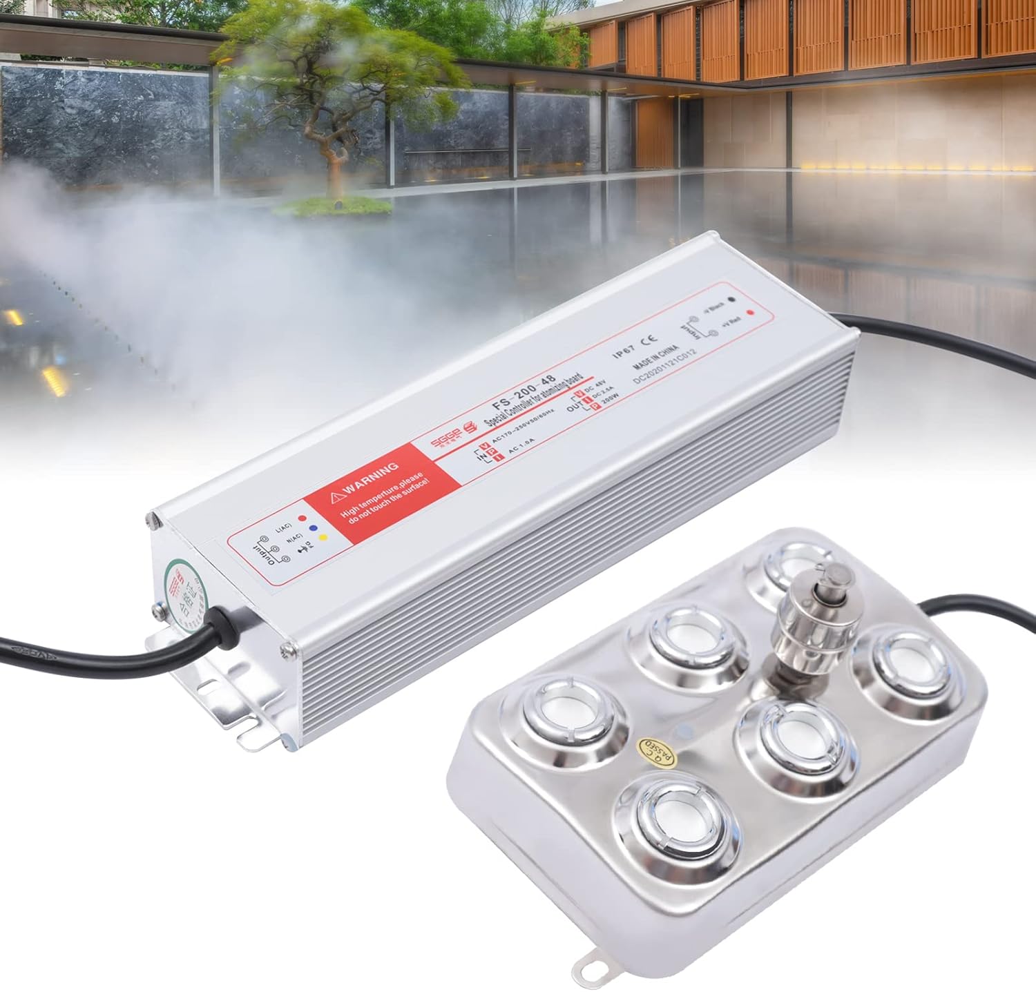 Amazon.com: SanBouSi Mist Maker 6 Heads Ultrasonic Mist Fogger Air ...