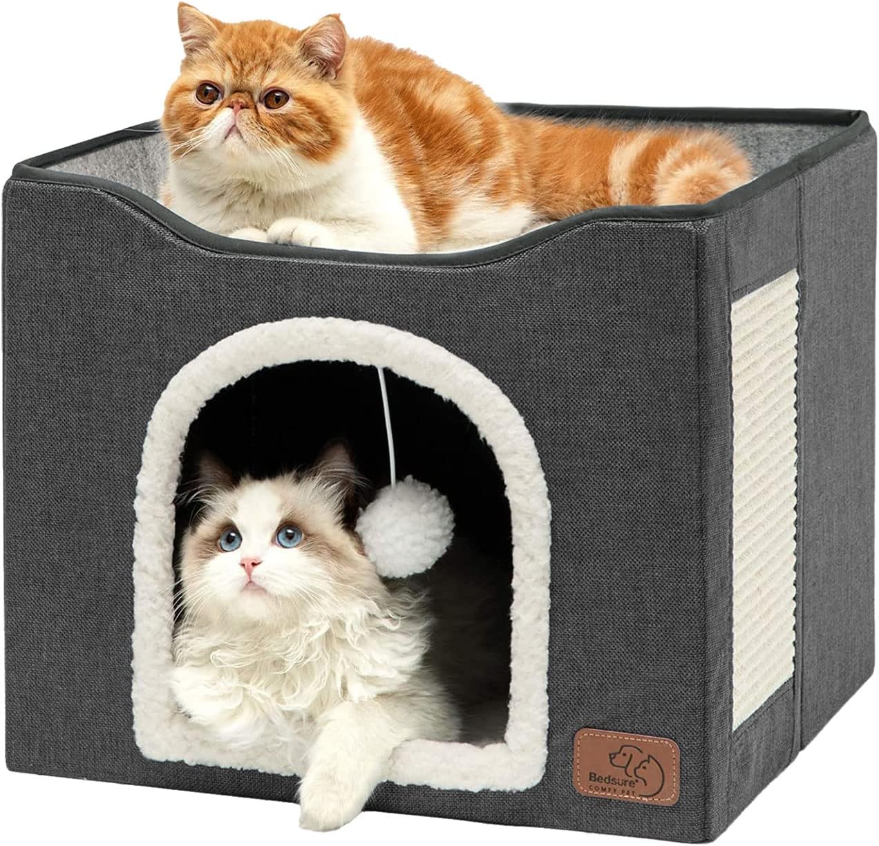 Amazon.com : Cat Beds for Indoor Cats - Large Cat Cave for Pet Cat ...
