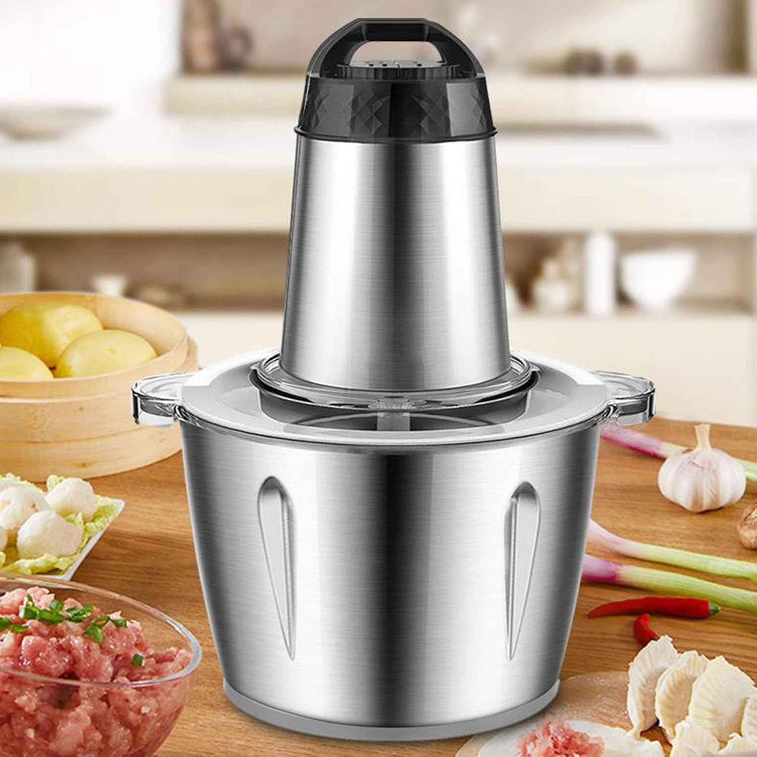 Home Mini Food Chopper/Small Food Processor – Electric Dicer Suitable ...