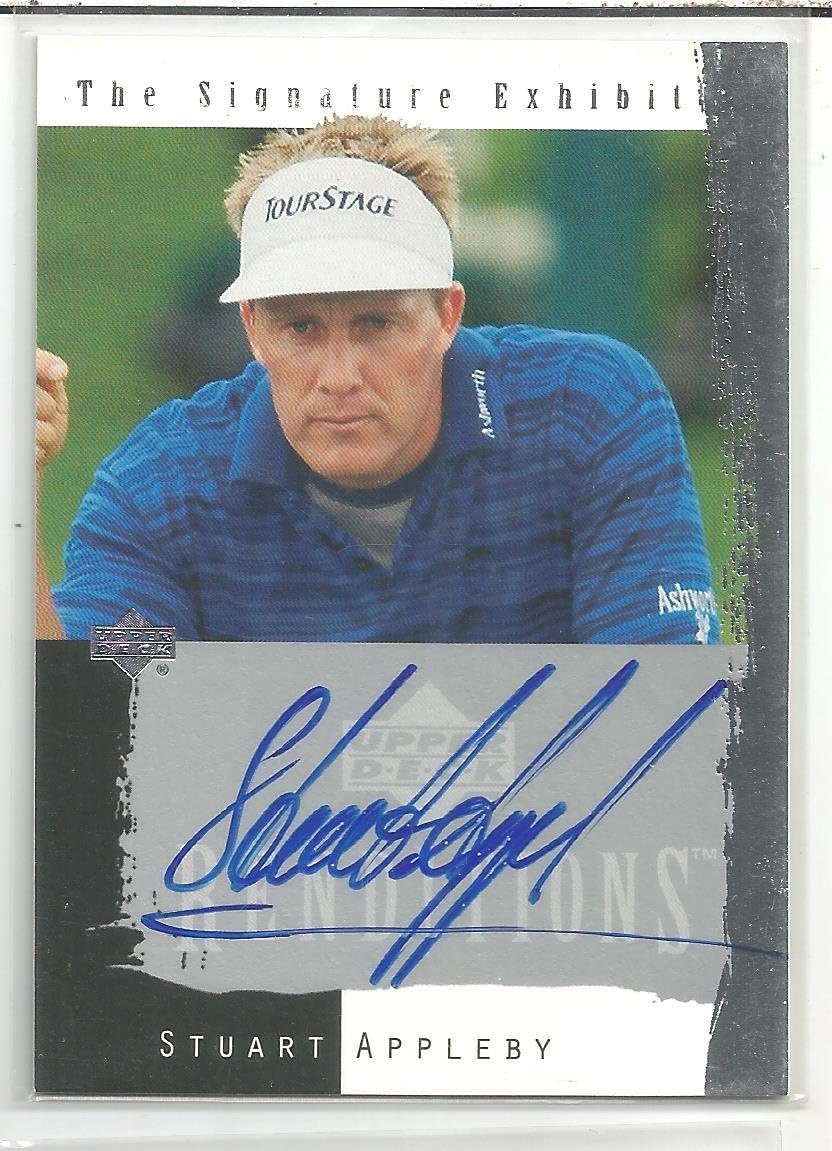 Amazon.com: 1993 Upper Deck Gold Stuart Appleby The Signature Exhibit ...