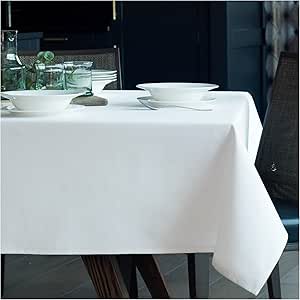 Amazon.com: Organic Cotton Tablecloth for Dining Party / Kitchen; Easy ...