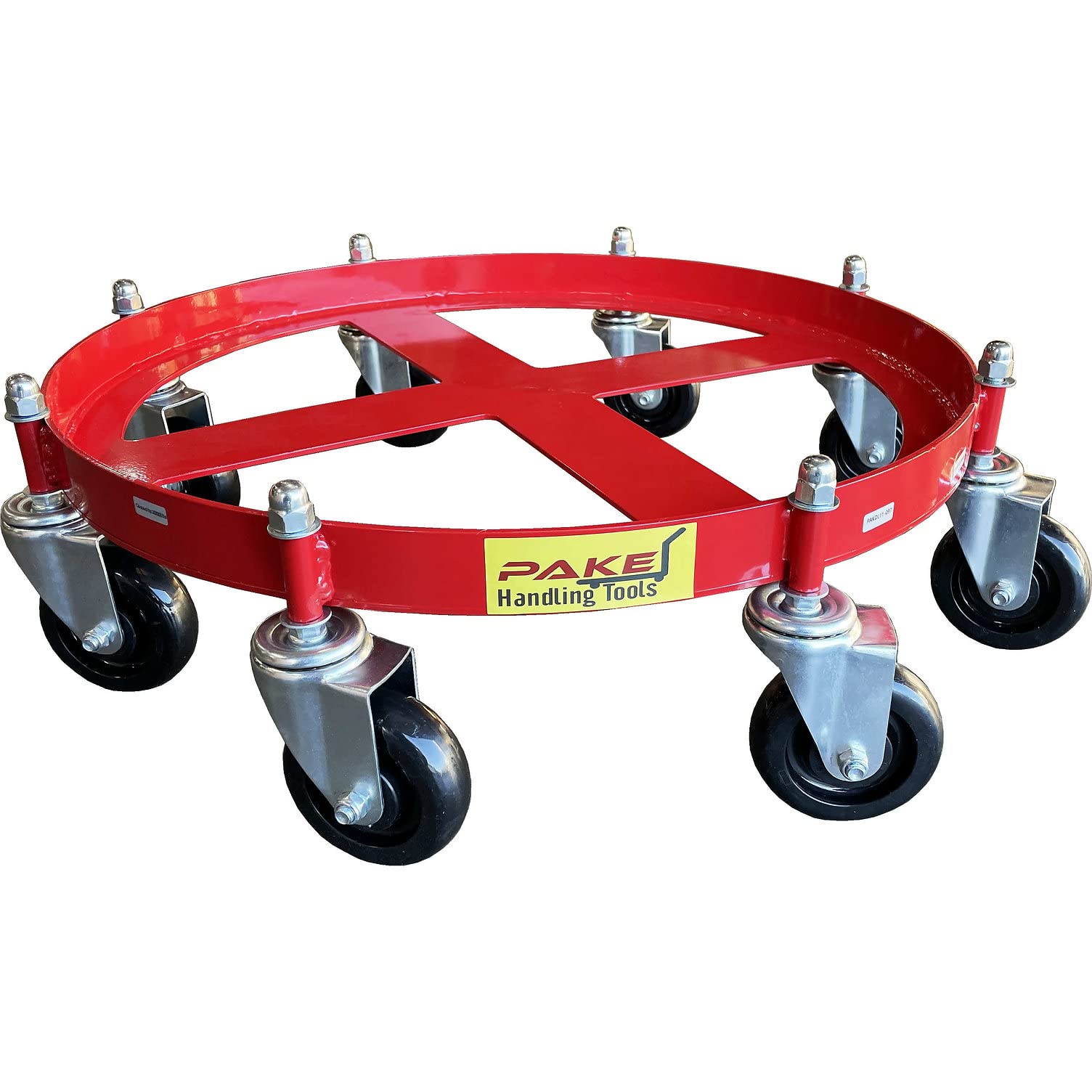 Amazon.com: Steel Drum Dolly, 2000 lb. Cap, 55 Gal Drum, 8 Swivel ...