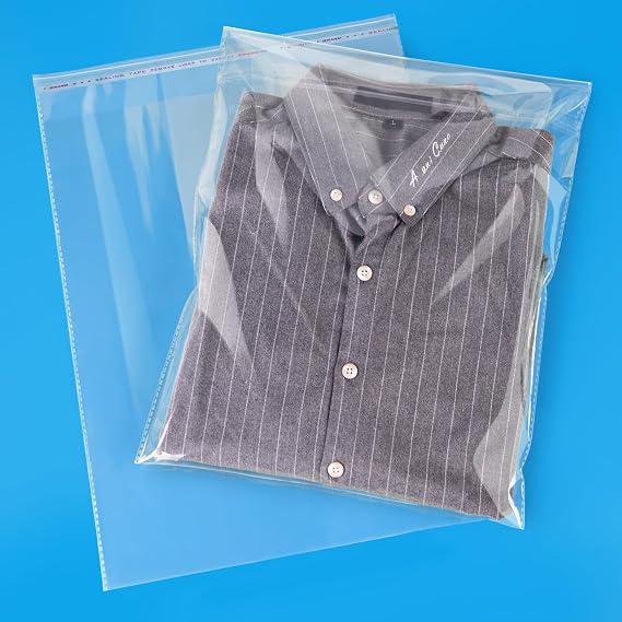 Amazon.com: Aubeco 120 Count 12" X 15" Clear Cellophane Bags, Cello ...