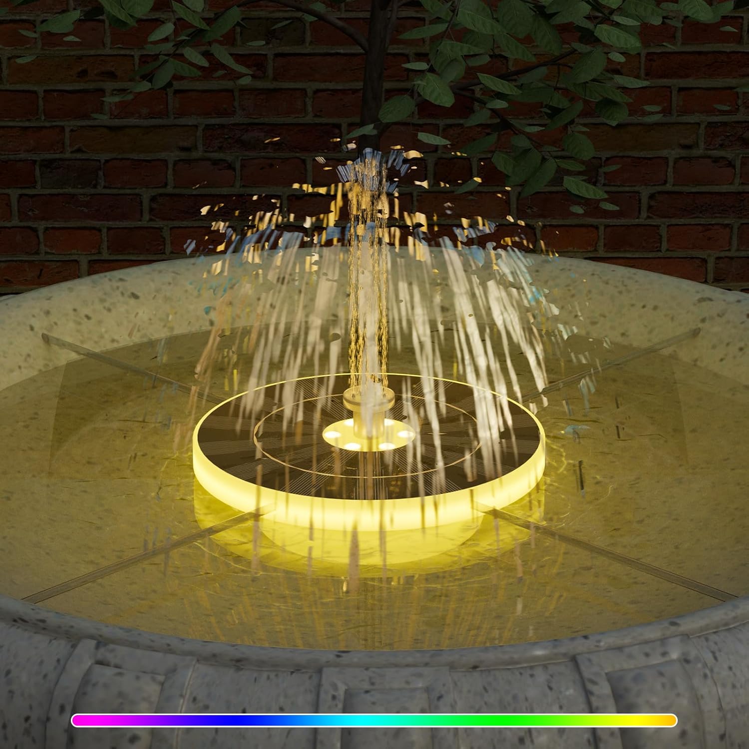 Amazon.com: 2.5W Solar Fountain for Bird Bath Outdoor Garden Upgraded ...