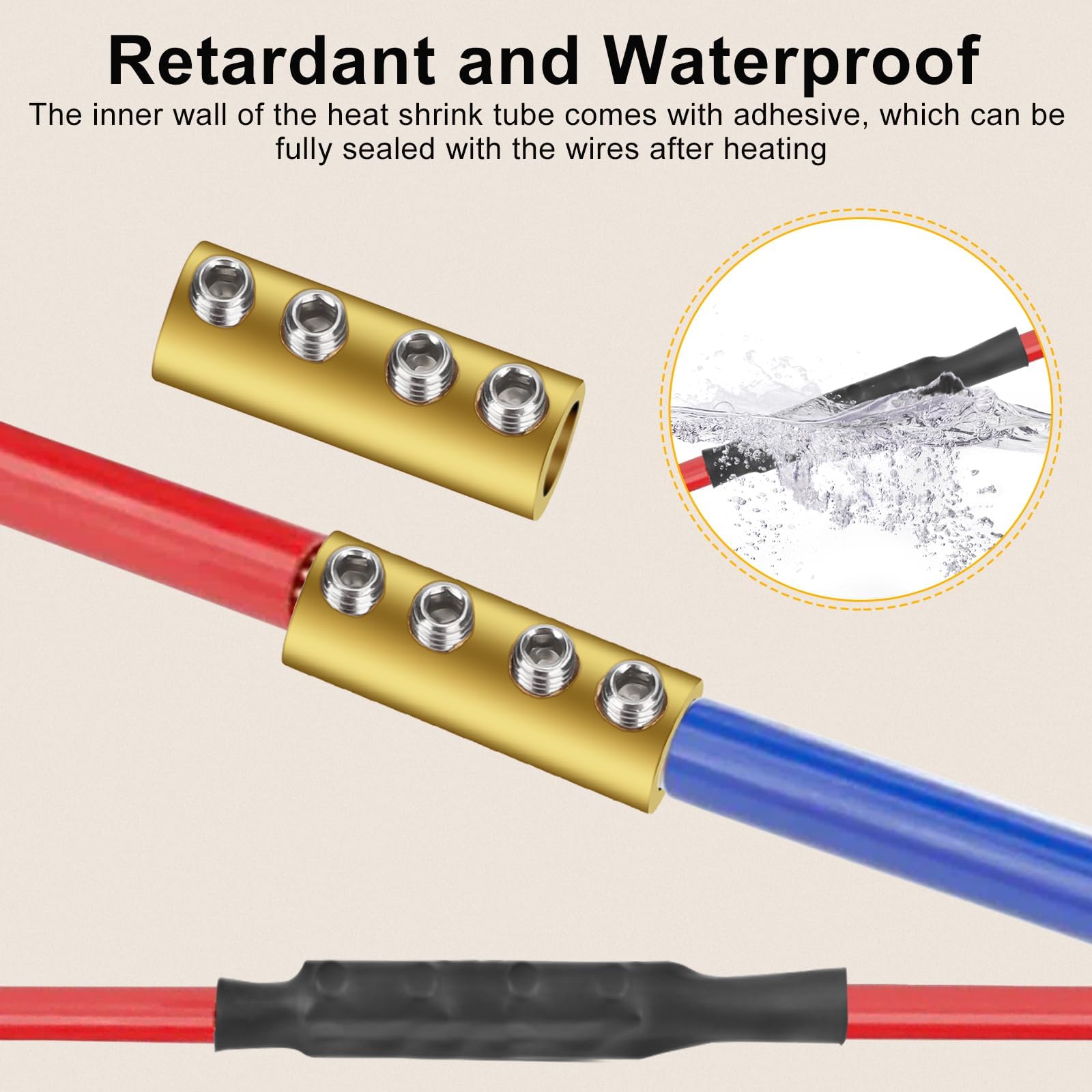 Snapklik.com : Linkstyle 10pcs 6 AWG Gauge Wire Connector Nut Kit, 80A ...