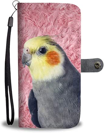 Amazon.com: Parrot Print Phone Case, Cockatiel Parrot Print Smartphone ...