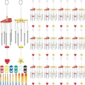Amazon.com : Yousoontic 28 Pcs DIY Wind Chime Kits Wood Wind Chime ...