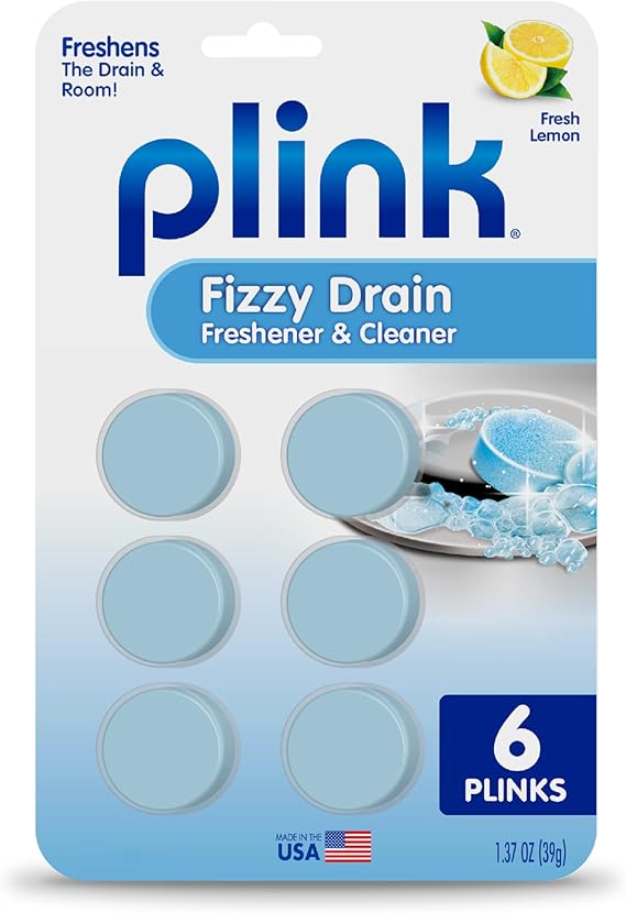Amazon.com: Plink Fizzy Drain Freshener and Cleaner, Prevents Clogs and ...