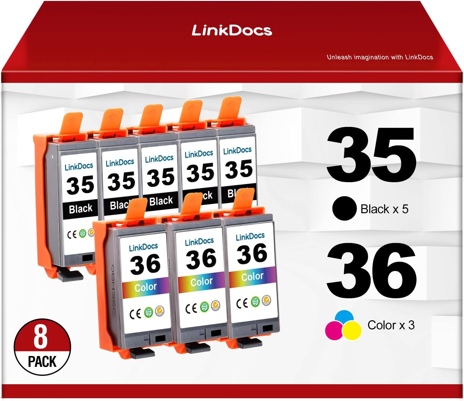 Amazon.com: LinkDocs PGI-35 CLI-36 Ink Cartridge Replacement for Canon ...