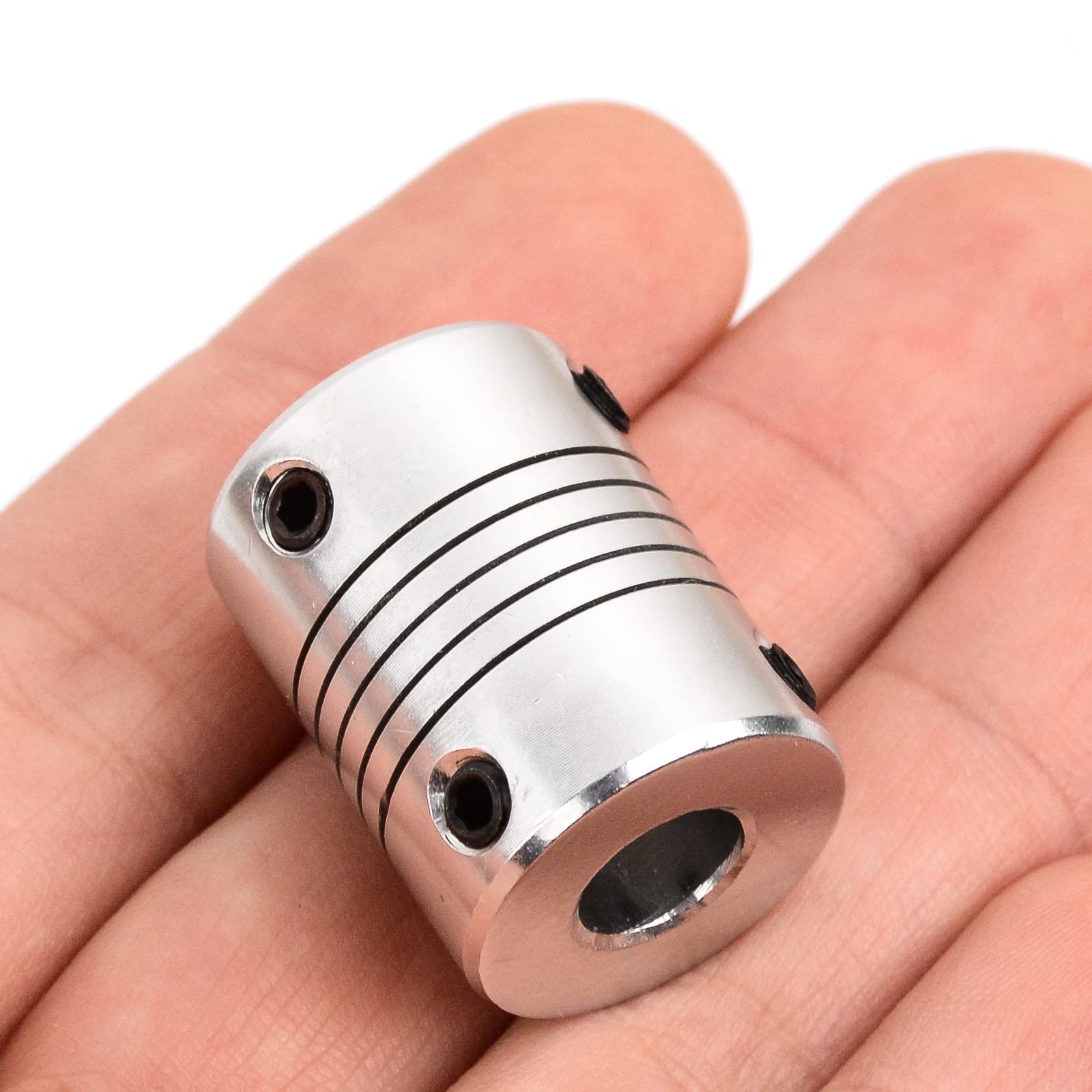 Snapklik.com : 5PCS 8mm To 8mm Flexible Couplings 25mm Length 19mm ...