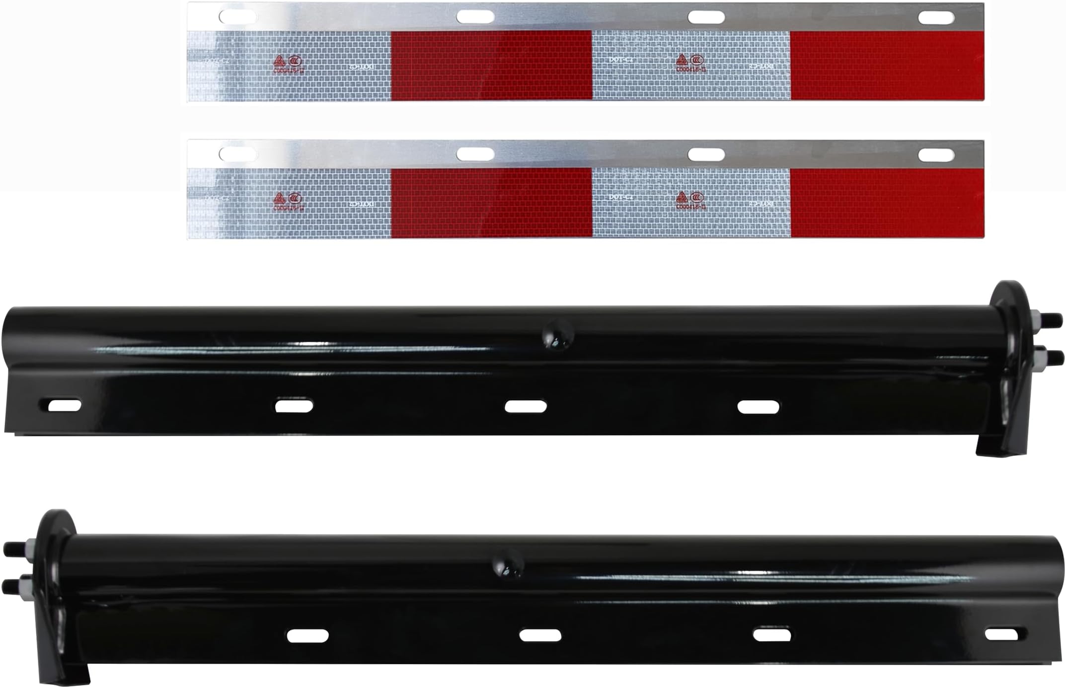 Amazon.com: Black Straight Spring Loaded Mud Flap Hanger,Round Tube ...