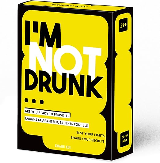 Amazon.com: I'M NOT DRUNK - Party Drinking Game for Game Nights - 21st Birthday Gift ...