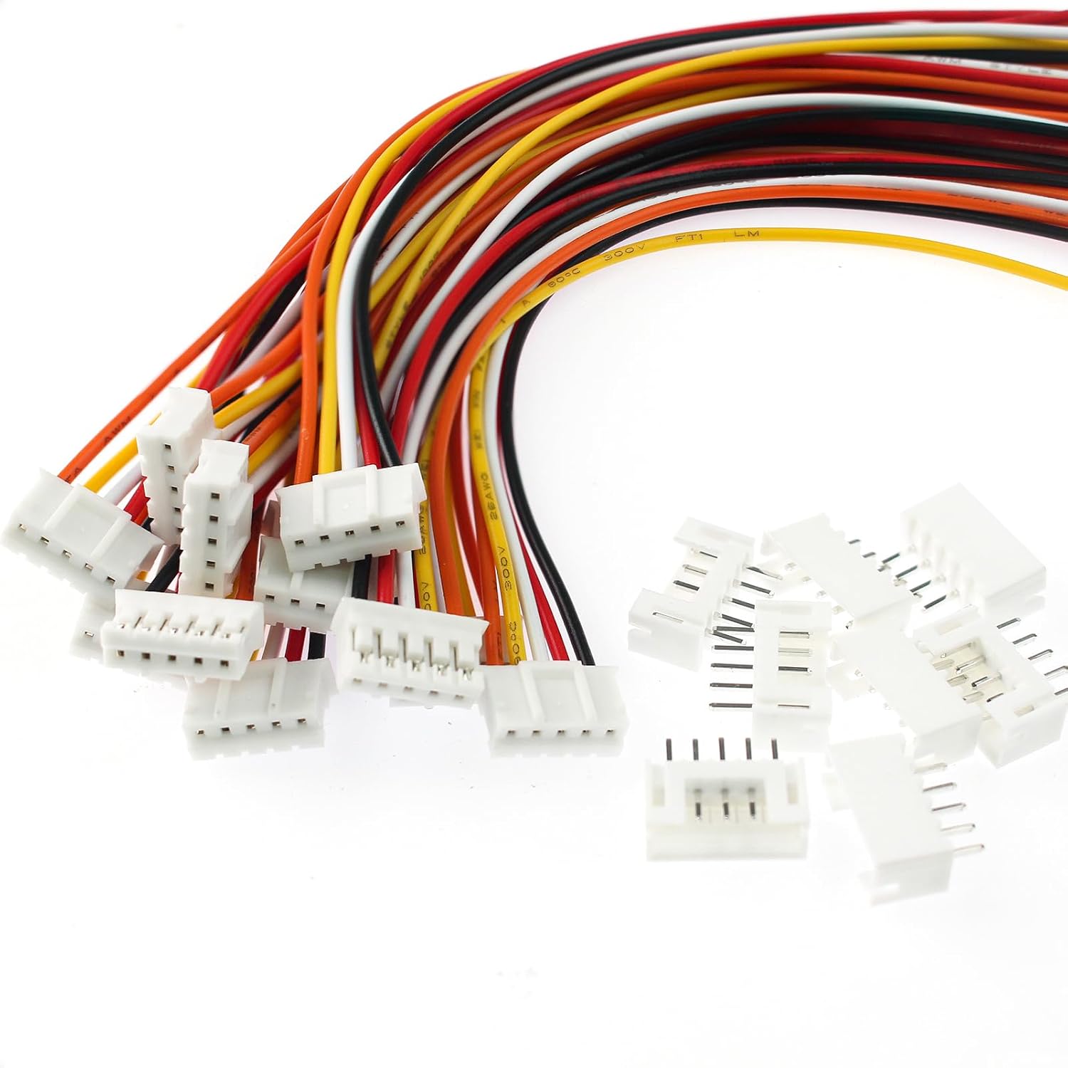 Amazon.com: 80Pcs Jst 2.0 Ph 5 Pin Connector Plug, Include 40pcs Mini 5 ...