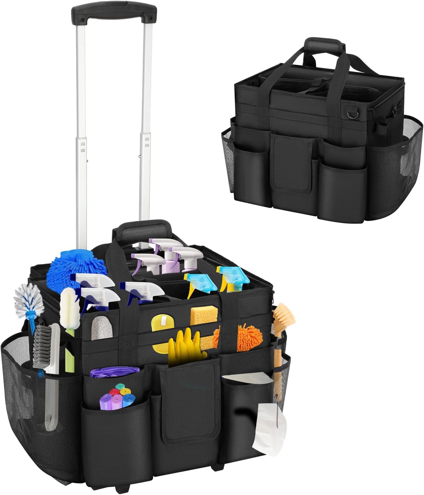 900D Large Wearable Rolling Cleaning Bag with Adjustable Shoulder Strap ...