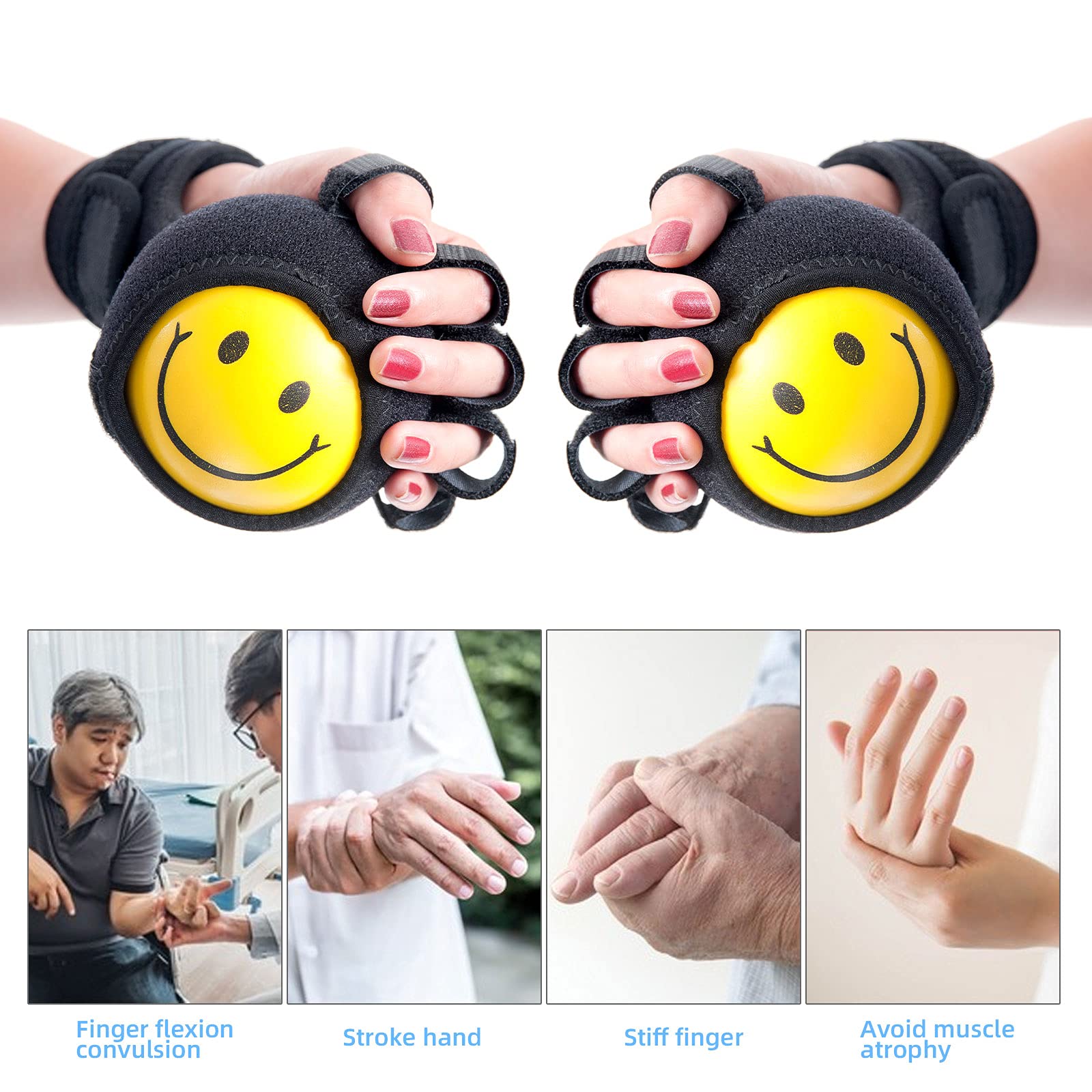 Anti-spasticity Ball Splint Hand Finger for Hand Stroke Hemiplegia ...