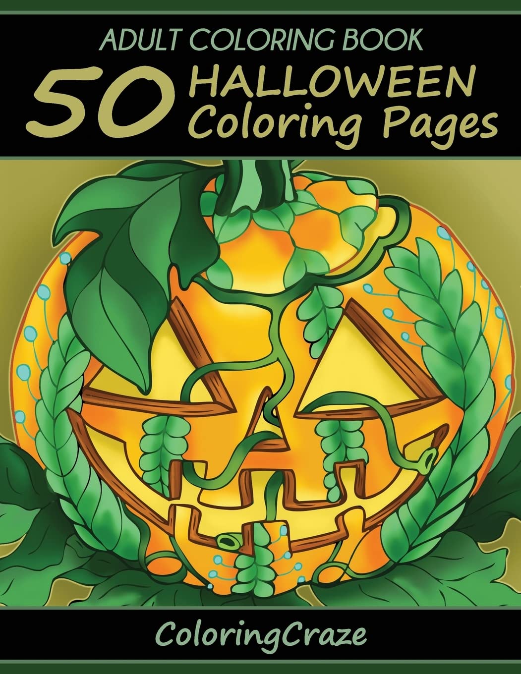 Amazon | Adult Coloring Book: 50 Halloween Coloring Pages | Adult ...