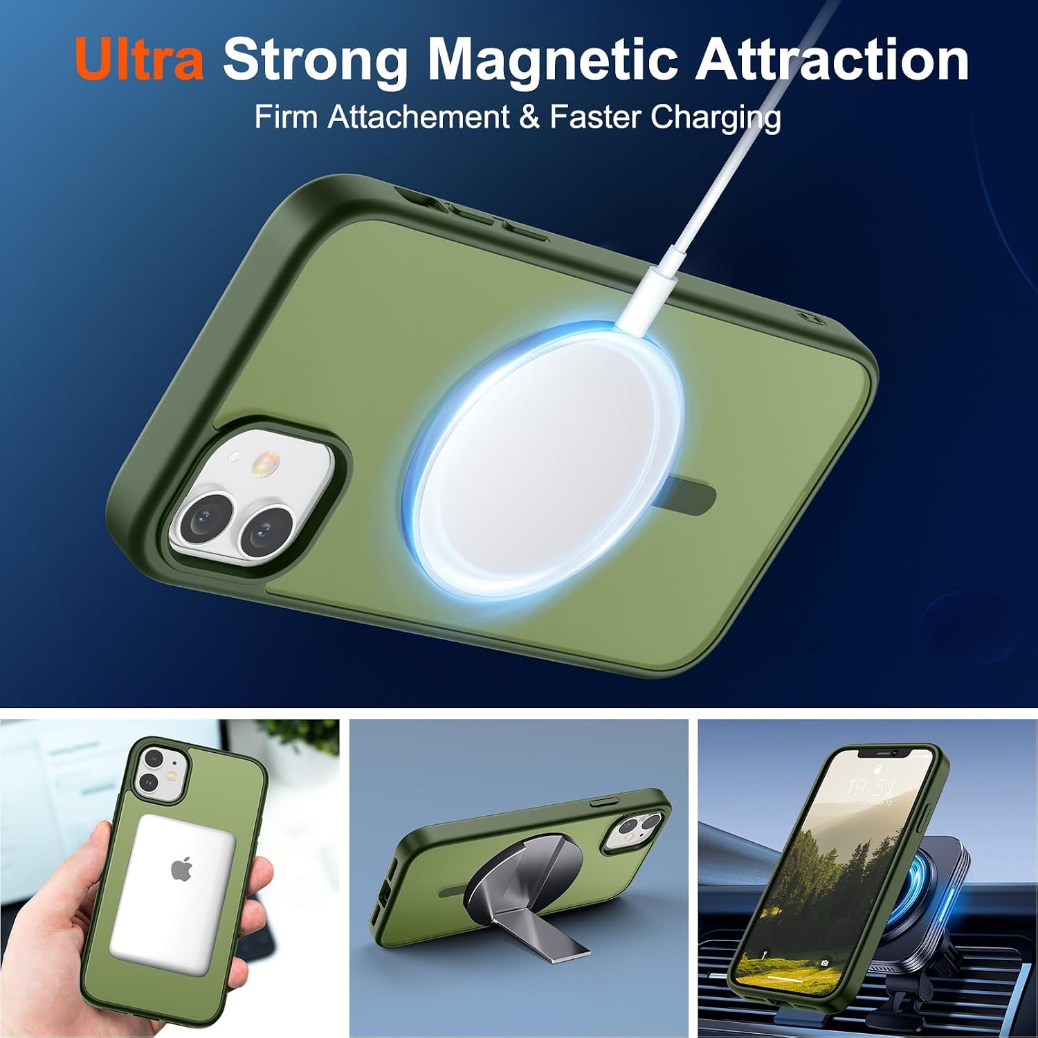SUPFINE Magnetic for iPhone 12 Mini Case & iPhone 13 Mini Case ...