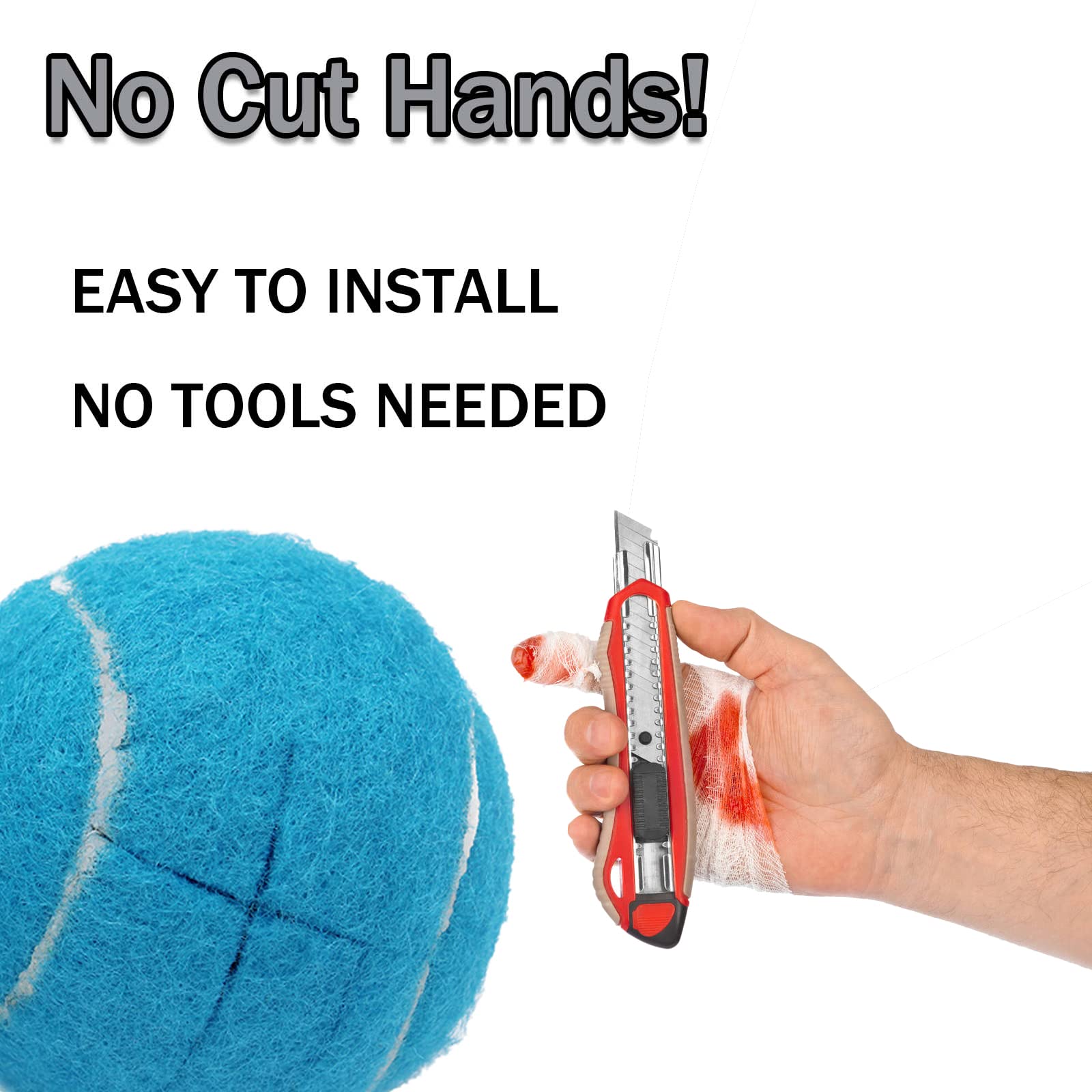 Snapklik.com : Magicorange 20 PCS Precut Walker Tennis Balls For Walker ...