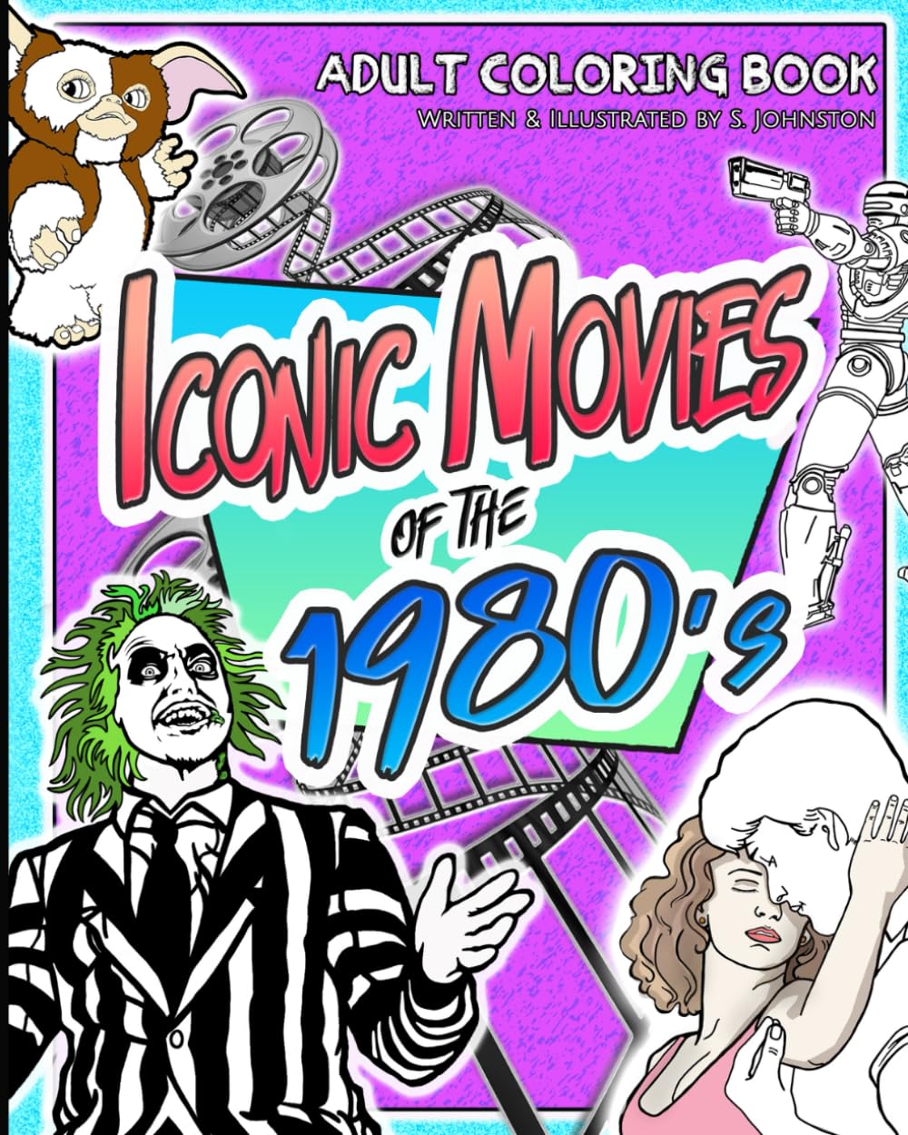 Amazon.com: Iconic Movies of the 1980's: Coloring Book for Adults ...