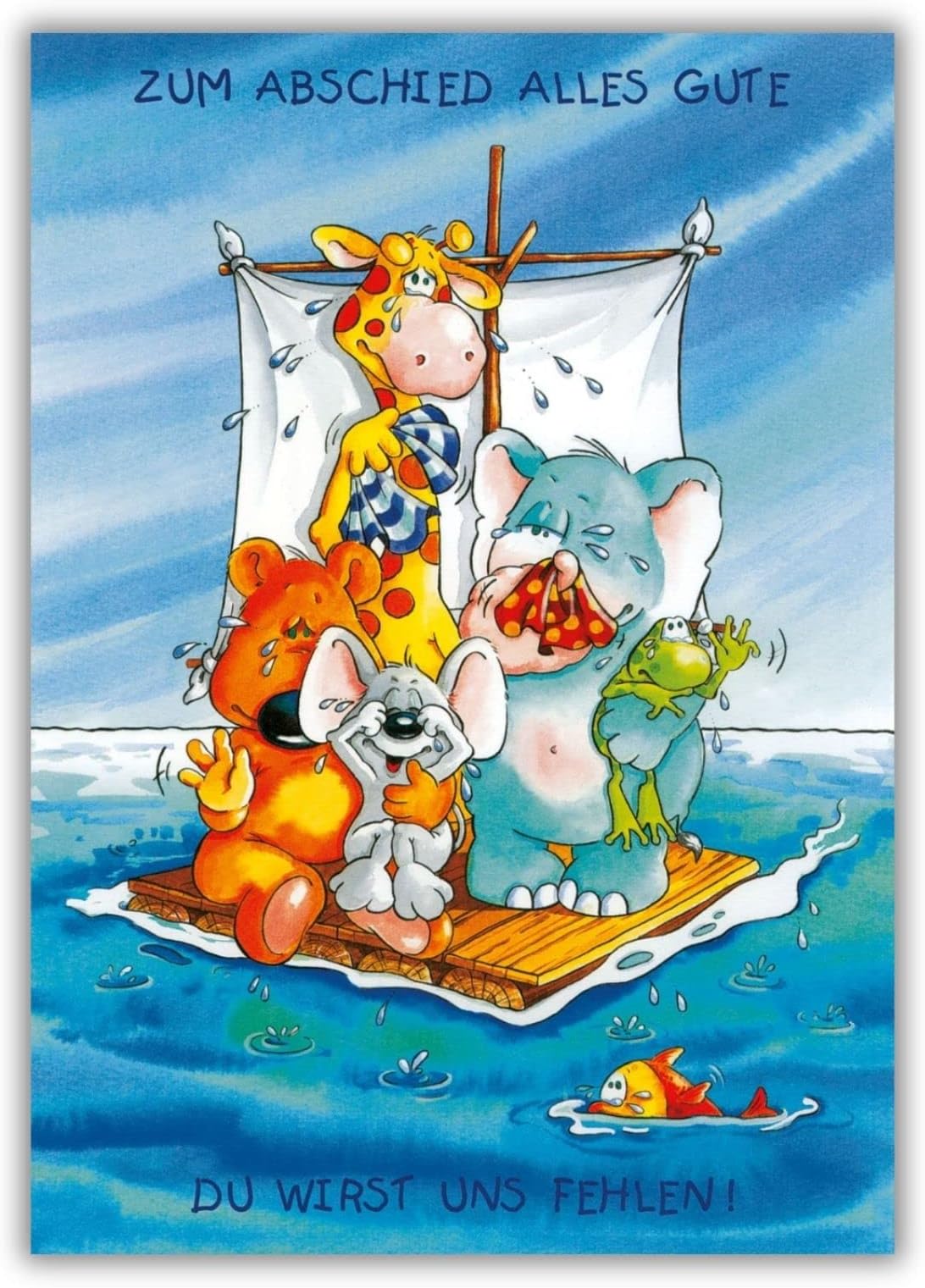 bsb A4 Karte zum Abschied - 29,7 x 21 cm - Karte zum Abschied Kollege ...