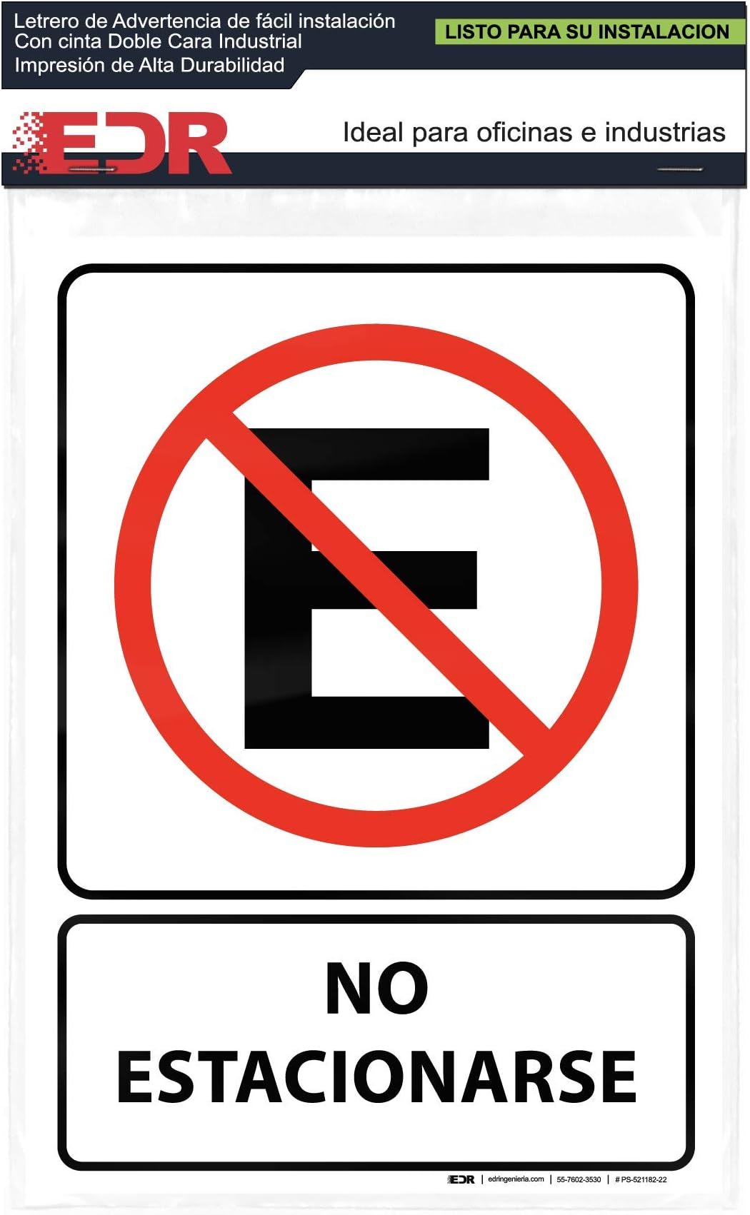 Letrero Señal Gracias Por No Estacionarse Plastico : Amazon.com.mx ...