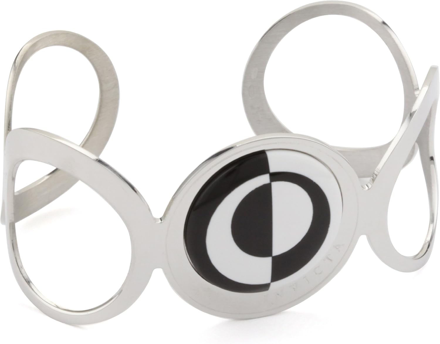 Amazon.com: Invicta "Luce" Black and White Polished Optical Stone ...