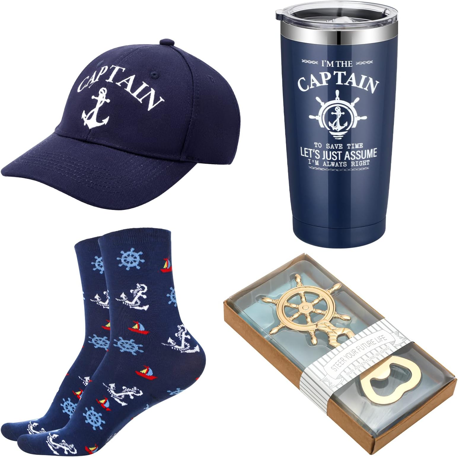 Amazon.com | Onebttl Boat Captain Gifts for Men, Gifts for Boaters ...