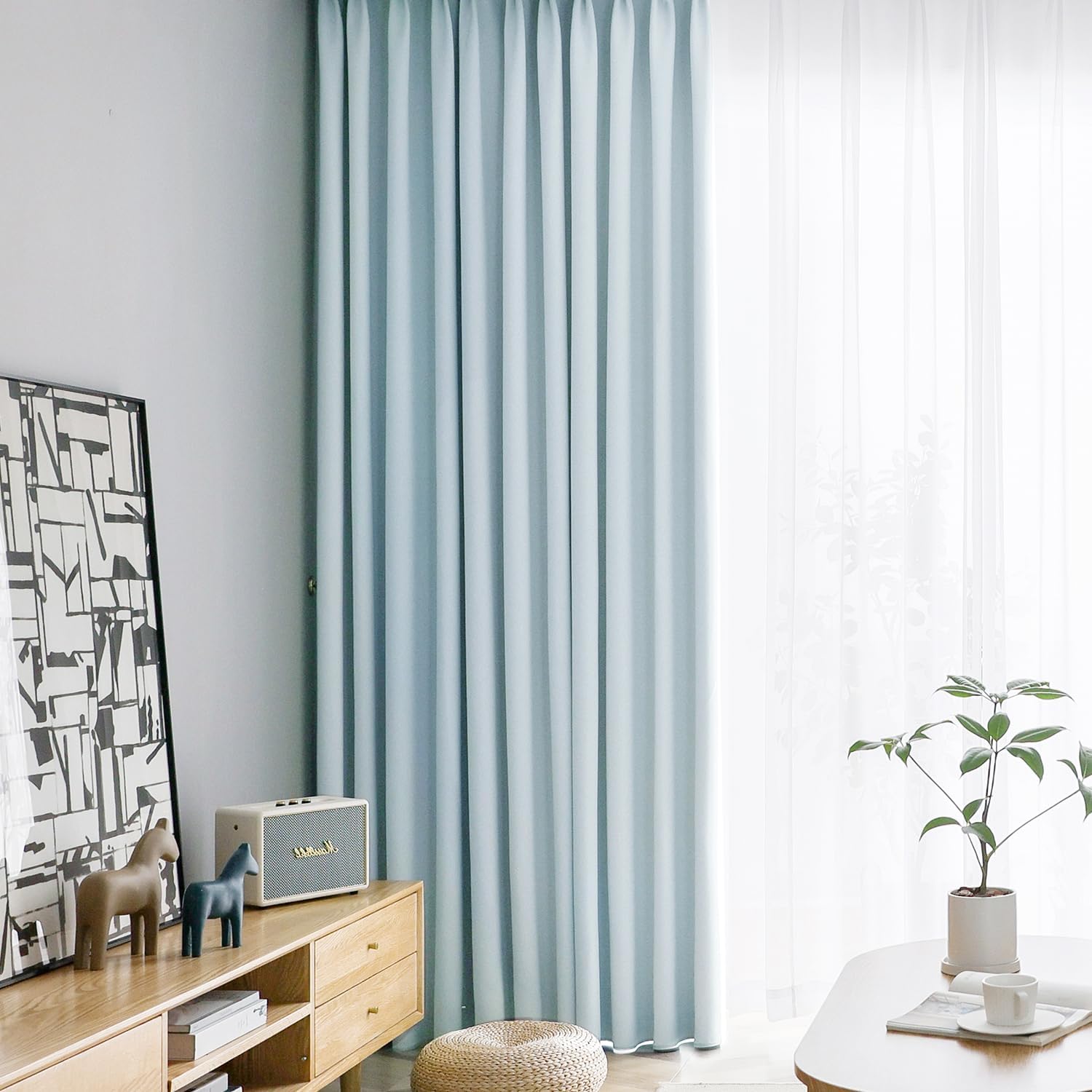 Amazon｜AIFY カーテン 2枚セット 99.9%以上遮光 小窓 ドレープカーテン UVカット 形態記憶加工済み 断熱 節電対策 昼夜目隠し 保温 おしゃれ 洗える 洗濯機対応 ...