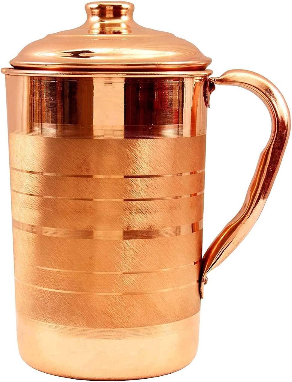 Amazon.com: Pure Copper Handcrafted Water Storage Jug with a Lid 2Ltr ...