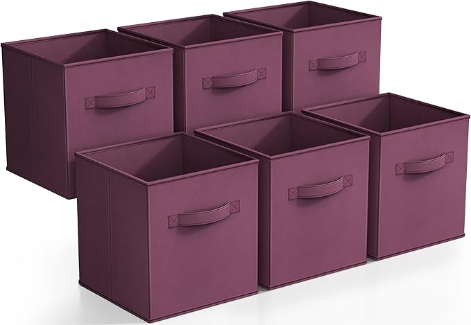 Amazon.com - Sorbus Foldable Storage Cubes - 6 Fabric Baskets for ...