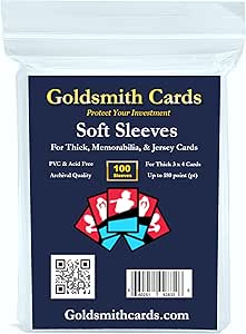 Amazon.com: Thick Card Soft Sleeves - Goldsmith Cards - Ultimate ...
