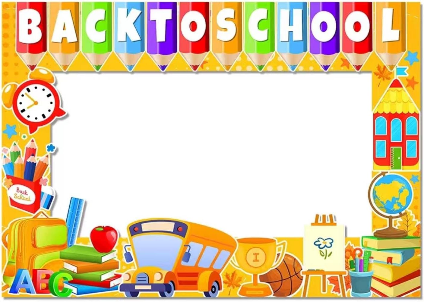 Amazon.com: Back to School Photo Booth Props,Welcome Back to School ...