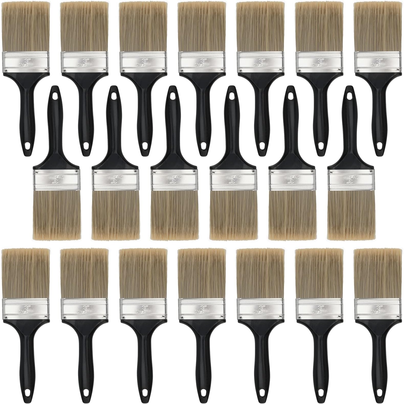 Amazon.com: KEILEOHO 10 Pack 3 Inch Paint Brushes, Household Trim ...