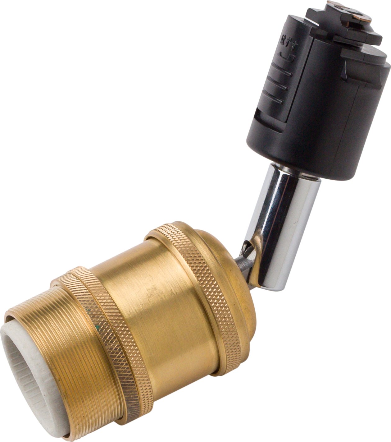 Amazon.co.jp: GENERAL SPOT DUCT SOCKET E26 BRASS ジェネラル1灯 ダクトレール用 ソケット ...