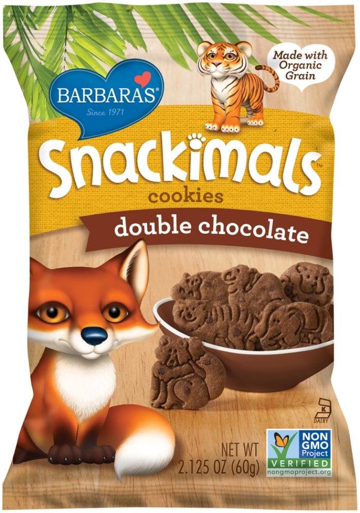 Amazon.com: Barbara's Bakery Snackimals Cookies, Double Chocolate, 2. ...