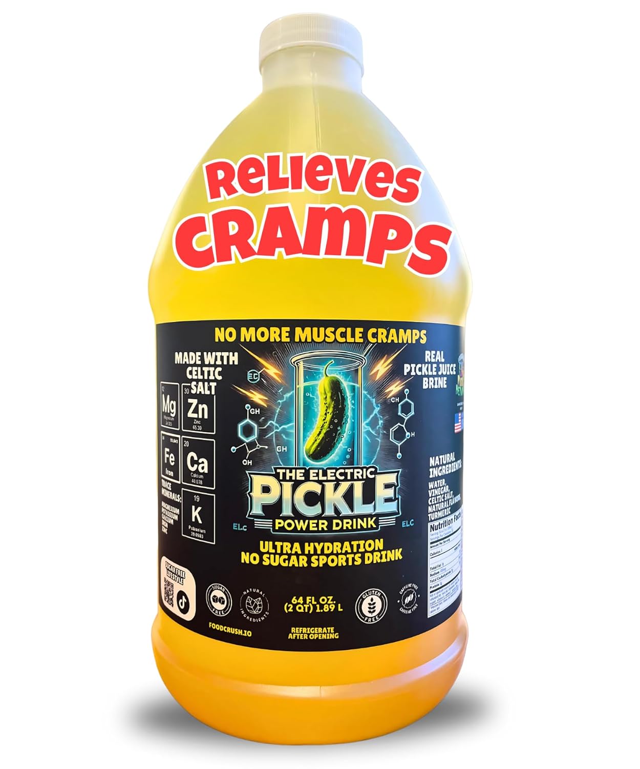 Amazon.com : Electric Pickle Drink-Relieves Cramps & Dehydration-W ...