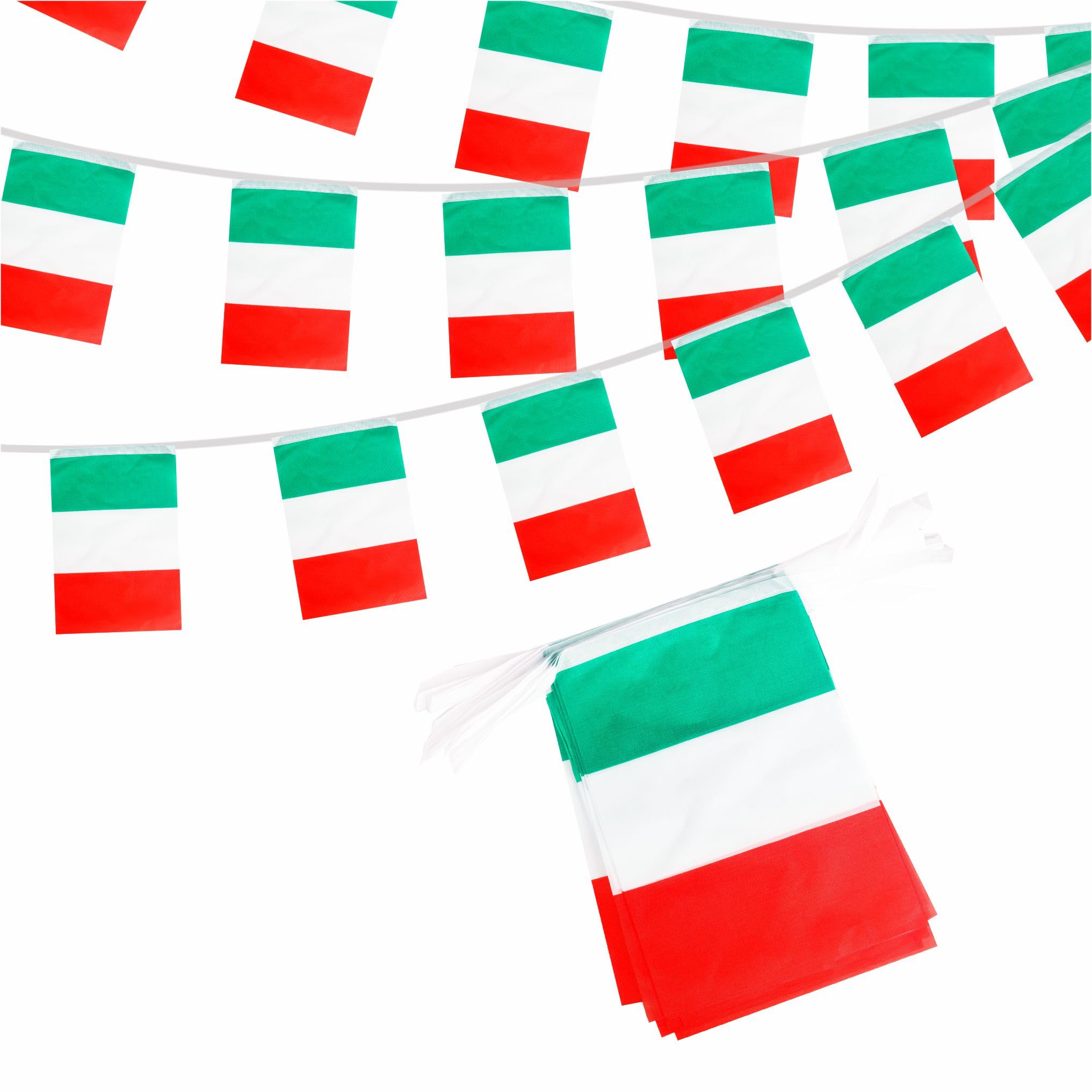 Italy Flags Bunting Italian Bunting Oly 2024 Decorations 10m 30 Flags ...