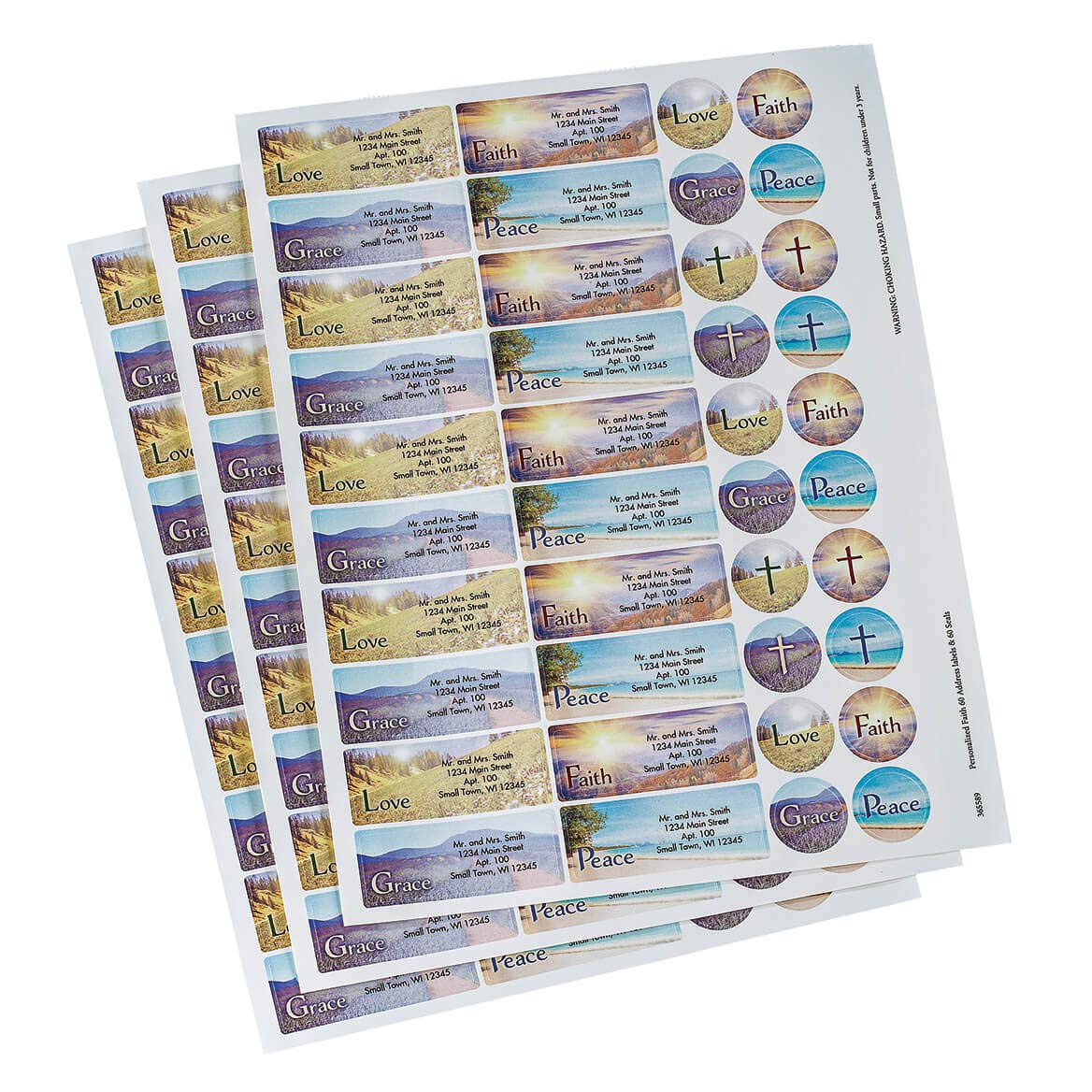 Amazon.com : Personalized Faith Labels & Seals 60 : Office Products