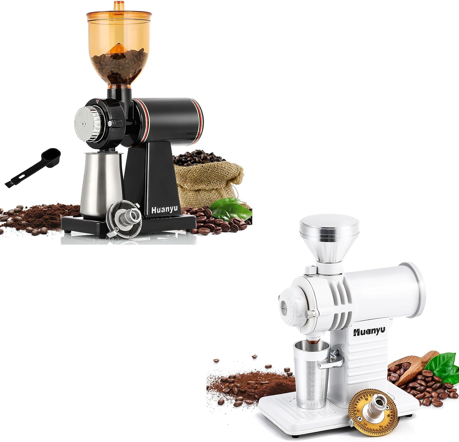 Amazon.com: Huanyu Stainless Steel Coffee Grinder Electric with 8 ...