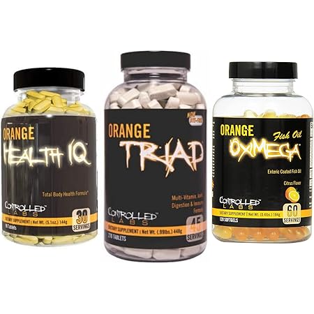 Amazon.com: CONTROLLED LABS Overall Health Bundle, 30 Servings Orange ...