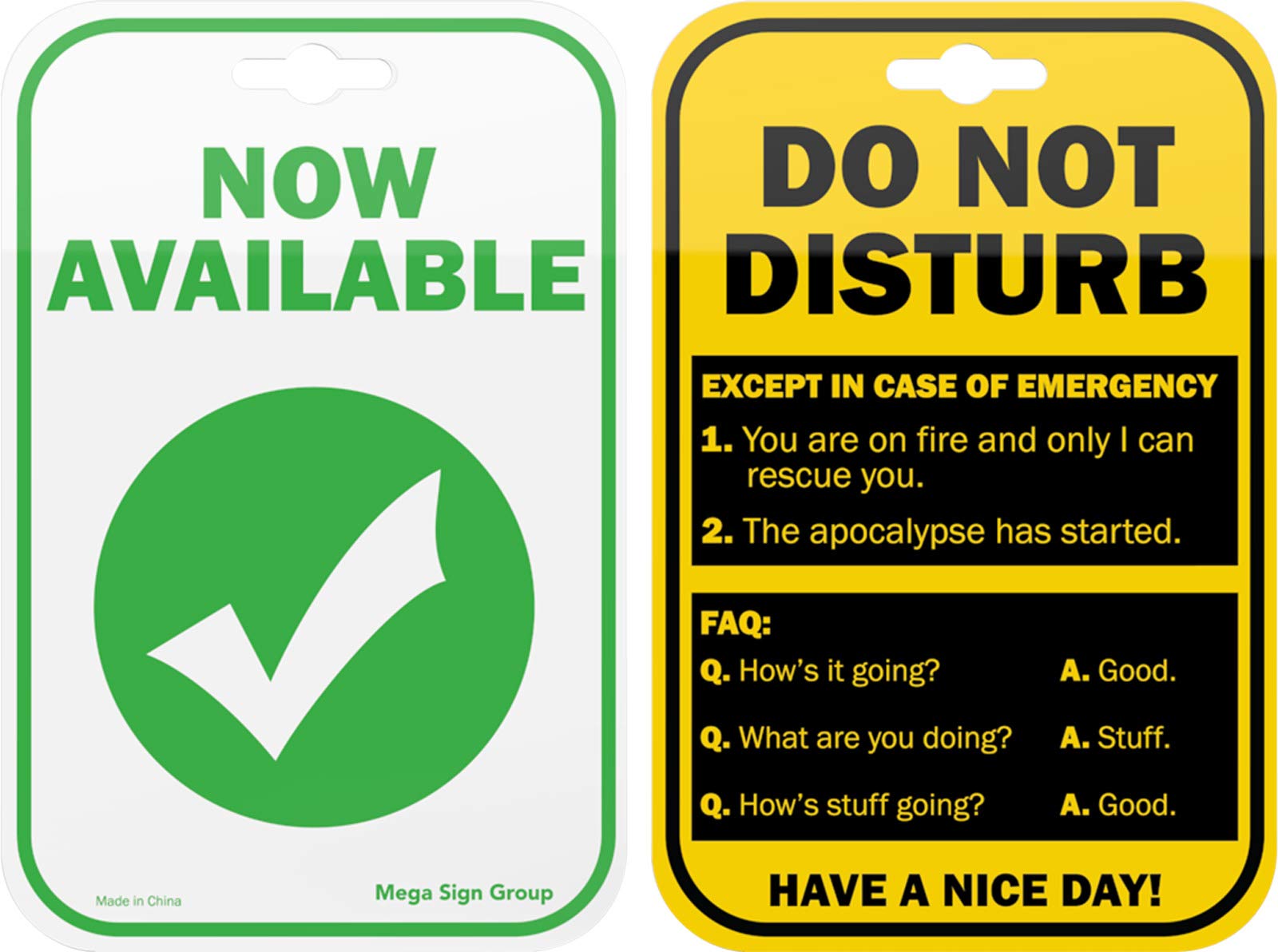 Buy Do Not Disturb Privacy Double Sided Sign For The Office Cubicle