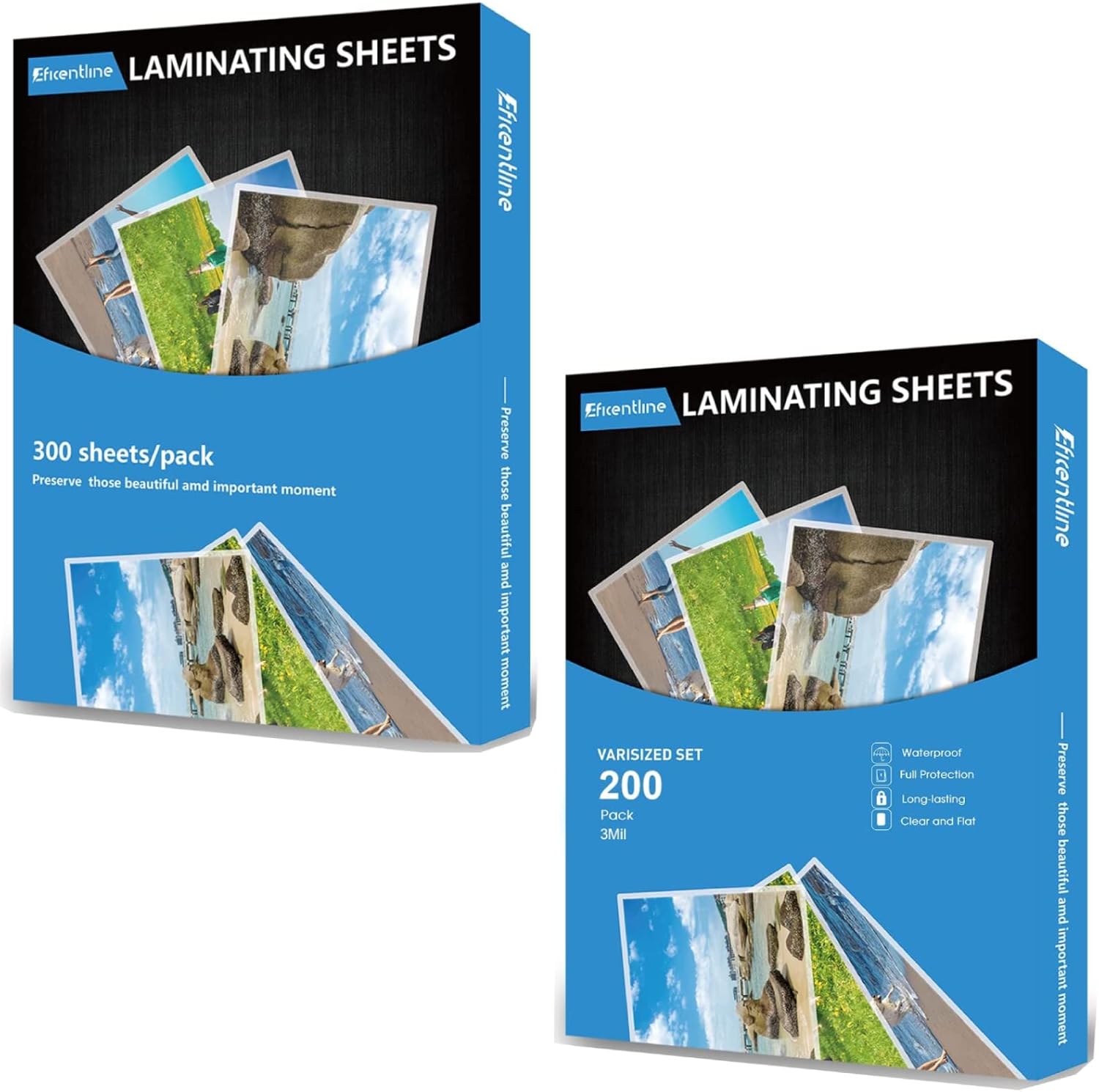 Amazon.com : 300 Pack 3 Mil Thermal Laminating Pouches, Plastic ...